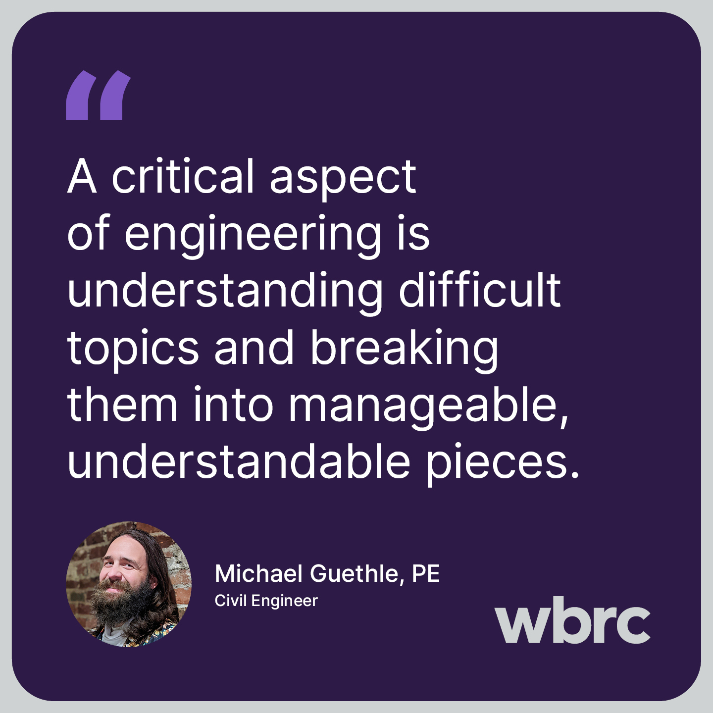 Interview with Civil Engineer Michael Guethle, PE